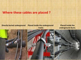 High voltage underground cables | PPTX