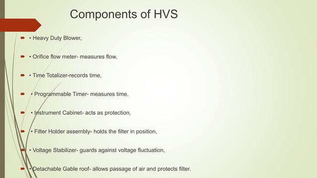 High volume air sampler | PDF