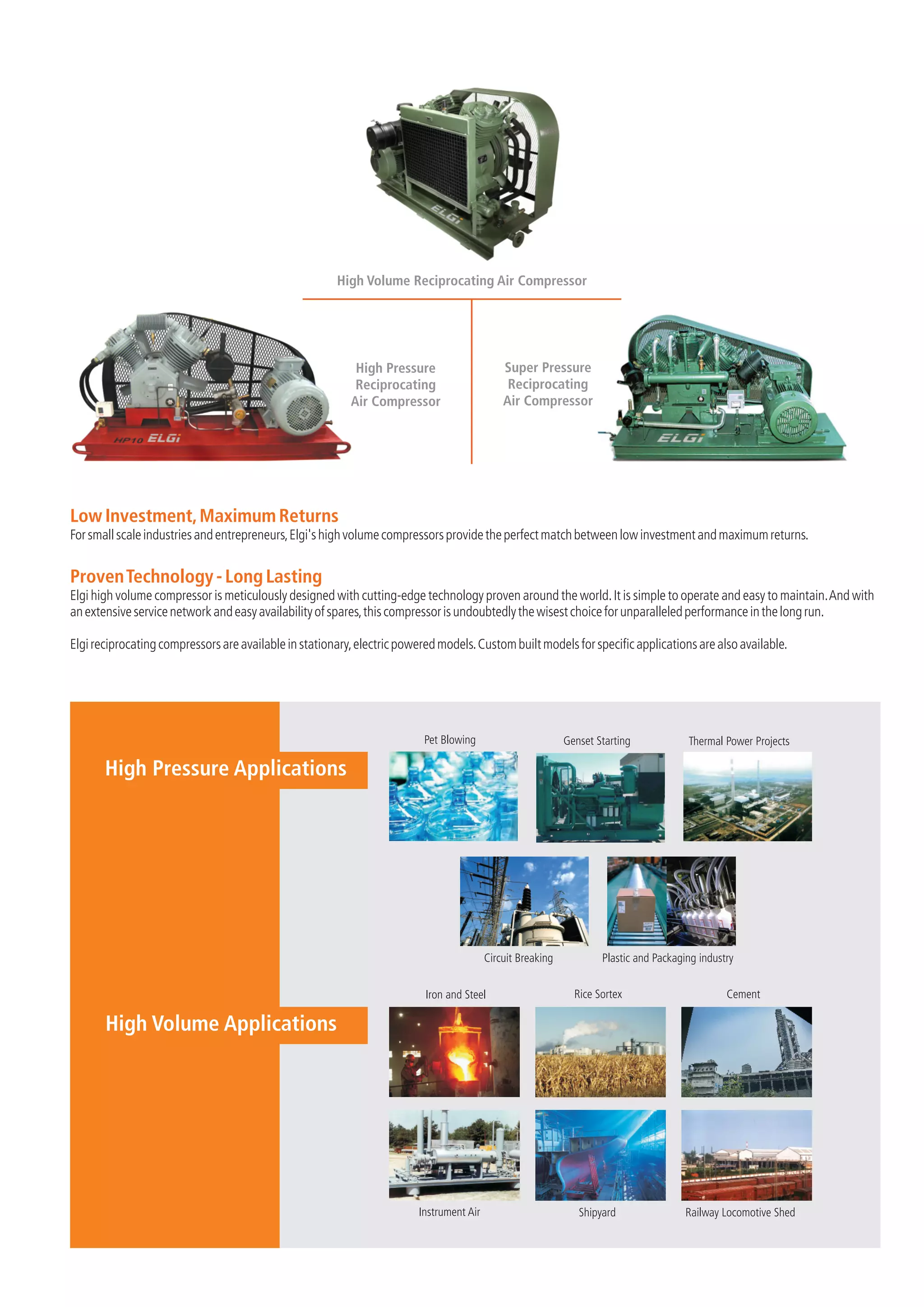 High Volume and Pressure Compressors | PDF | Auto Type | Automotive