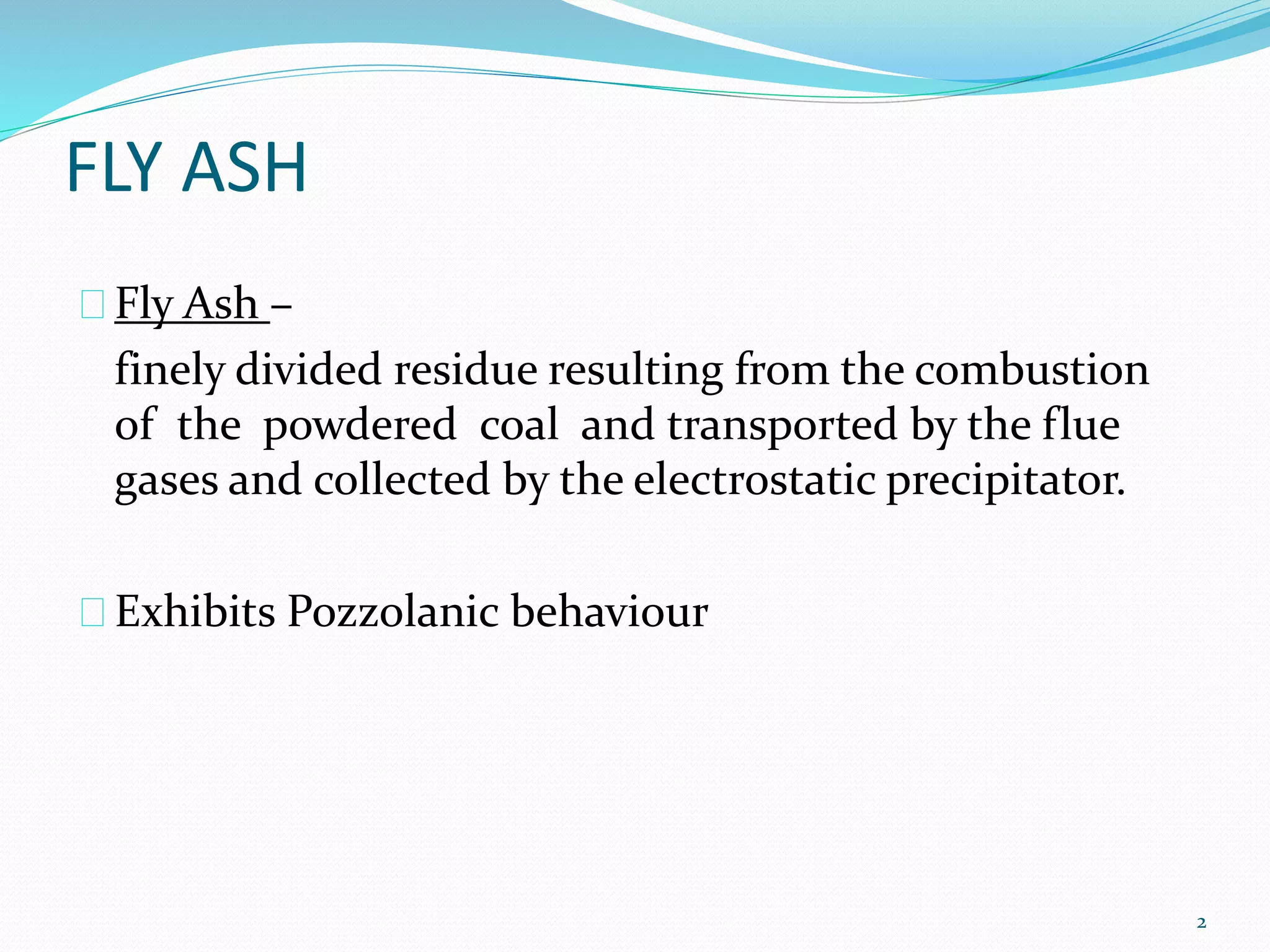 High volume fly ash concrete | PPTX