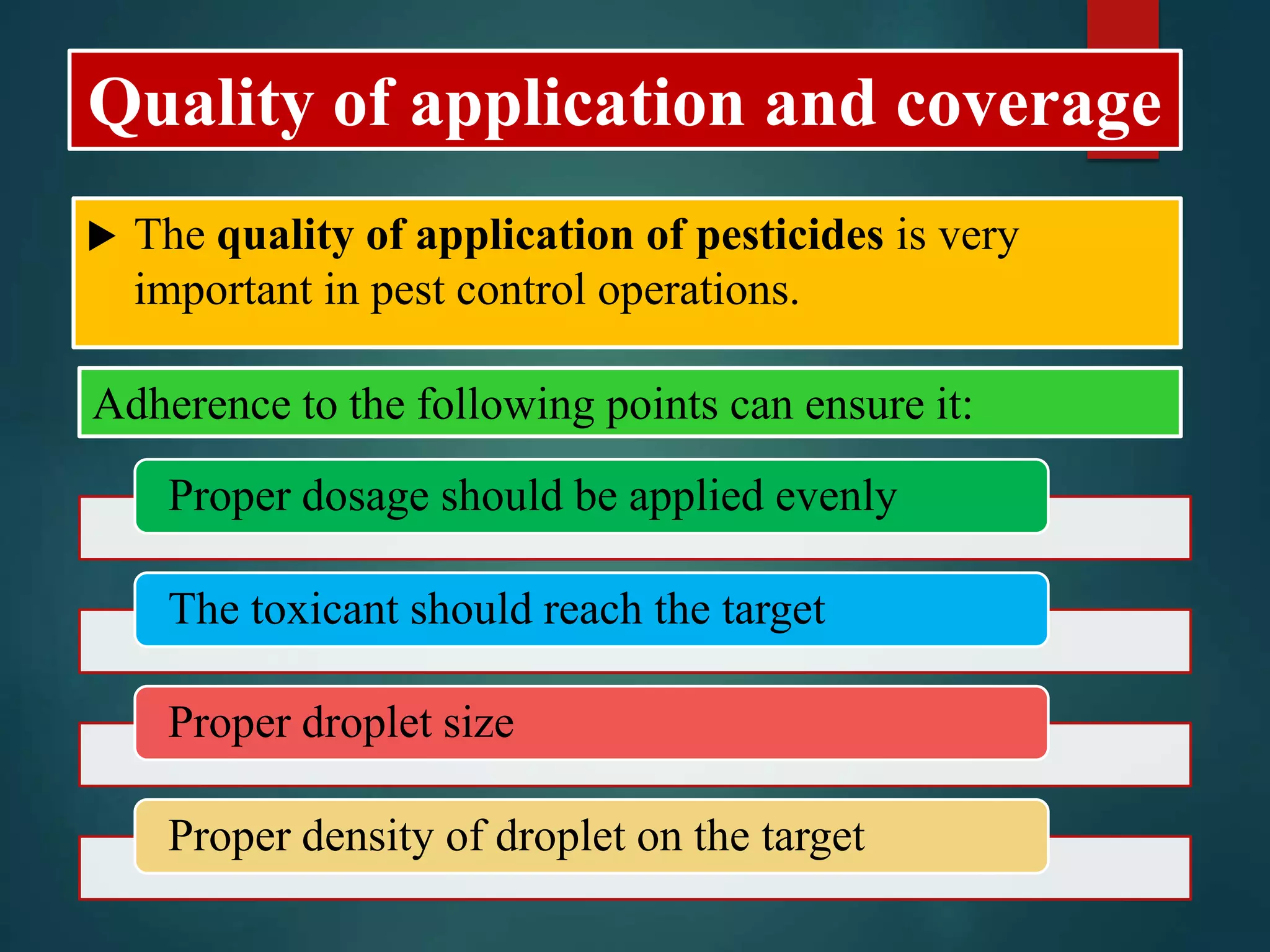 High Volume Low Volume And Ultra Low Pesticide Application Ppt