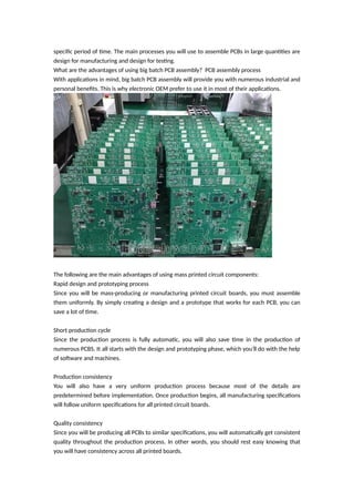 High Volume PCB Assembly Big Batch PCB Assembly Manufacturer from China ...