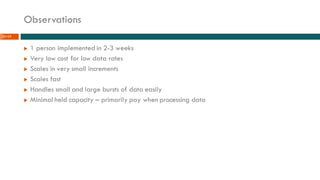 High Volume Streaming Data: How Amazon Web Services is Changing Our ...