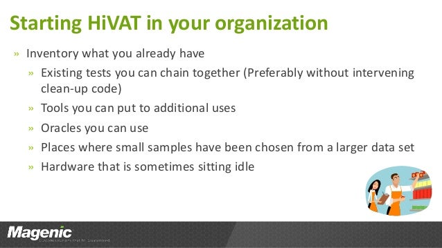 High volume test automation in practice