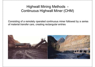 Highwall mining | PDF