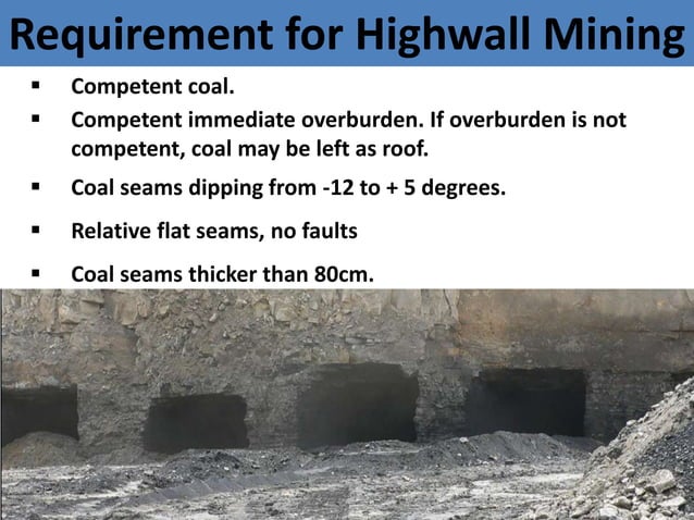 Highwall mining | PPT | Free download