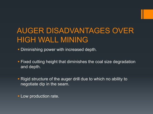 High Wall Mining | PPTX