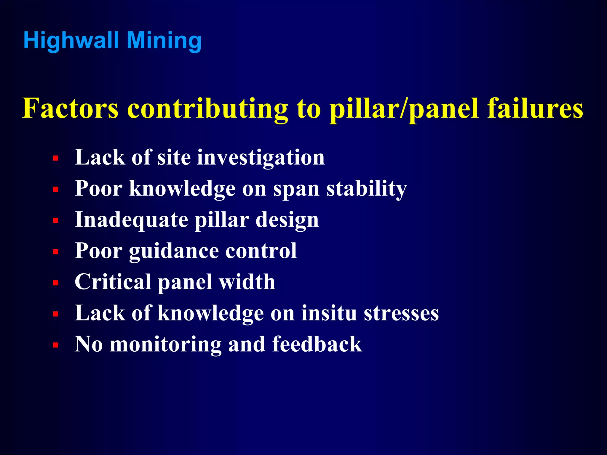 Highwall mining | PPT