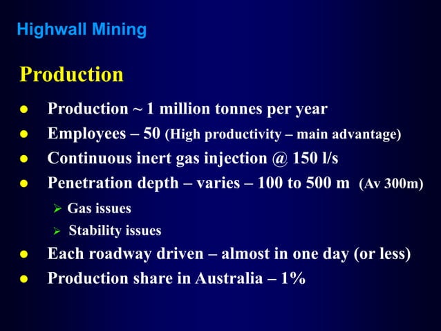 Highwall mining | PPT