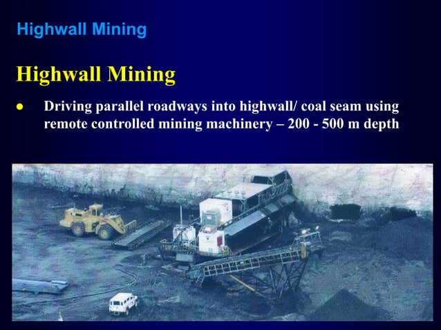 Highwall mining | PPT