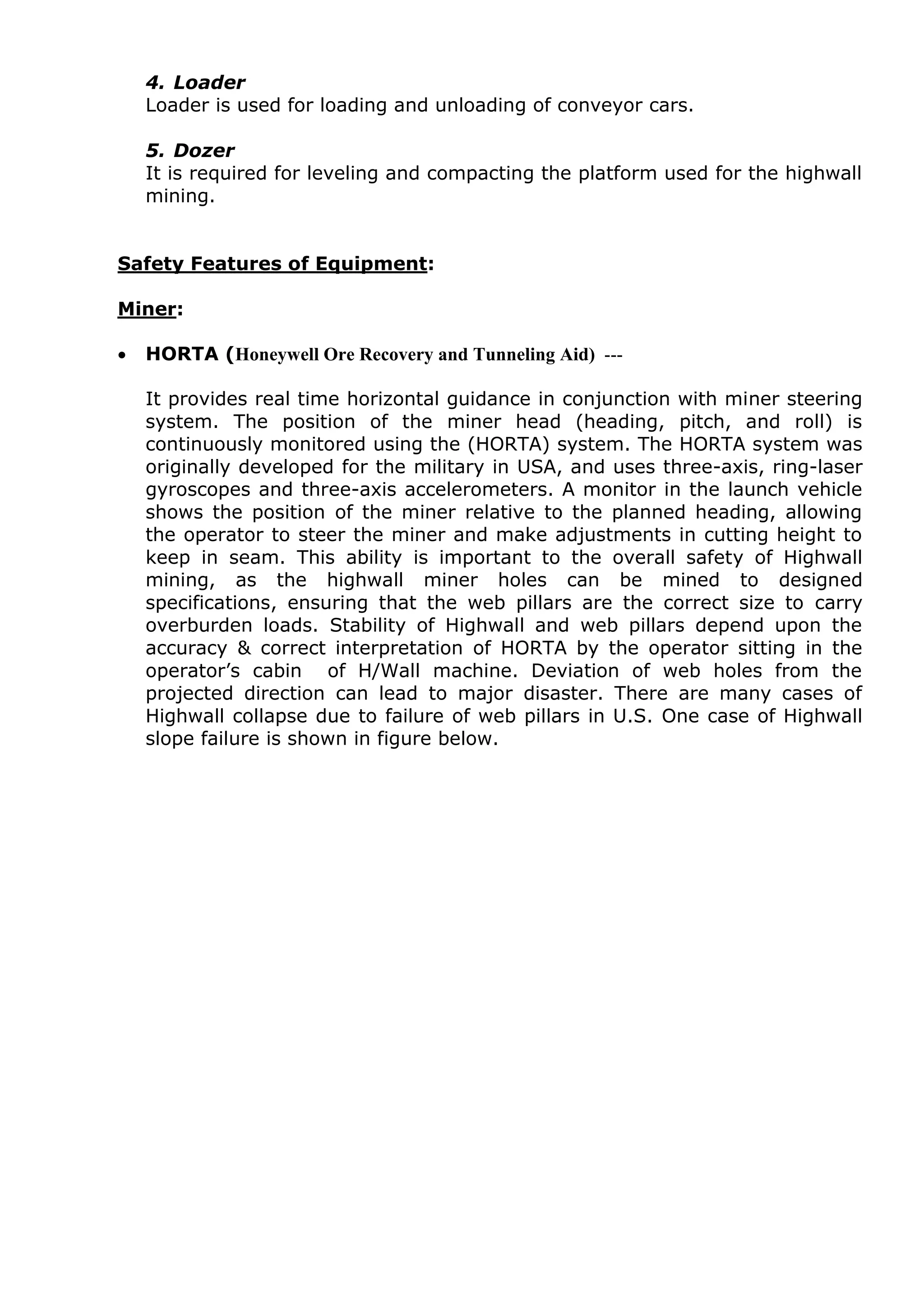 Highwall mining – a new approach in india | PDF