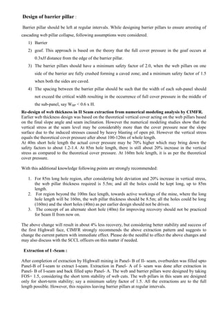 Highwall mining, a new approach in india revised | PDF