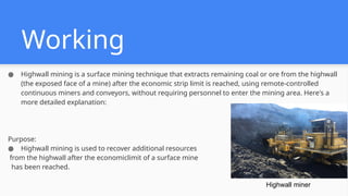 highwall mining technologybnjdfyfgaewfhqewfqewf | PPT