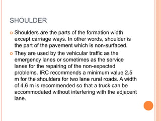 Highway & road geomatric and its component | PPTX