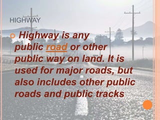 Highway & road geomatric and its component | PPTX