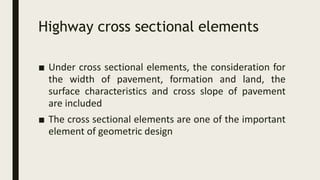 Introduction to Highway Cross-Sectional Elements .pptx