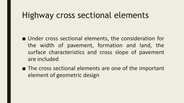Introduction to Highway Cross-Sectional Elements .pptx