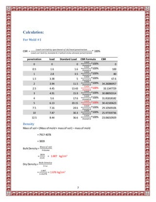 California Bearing Ratio Test | DOCX
