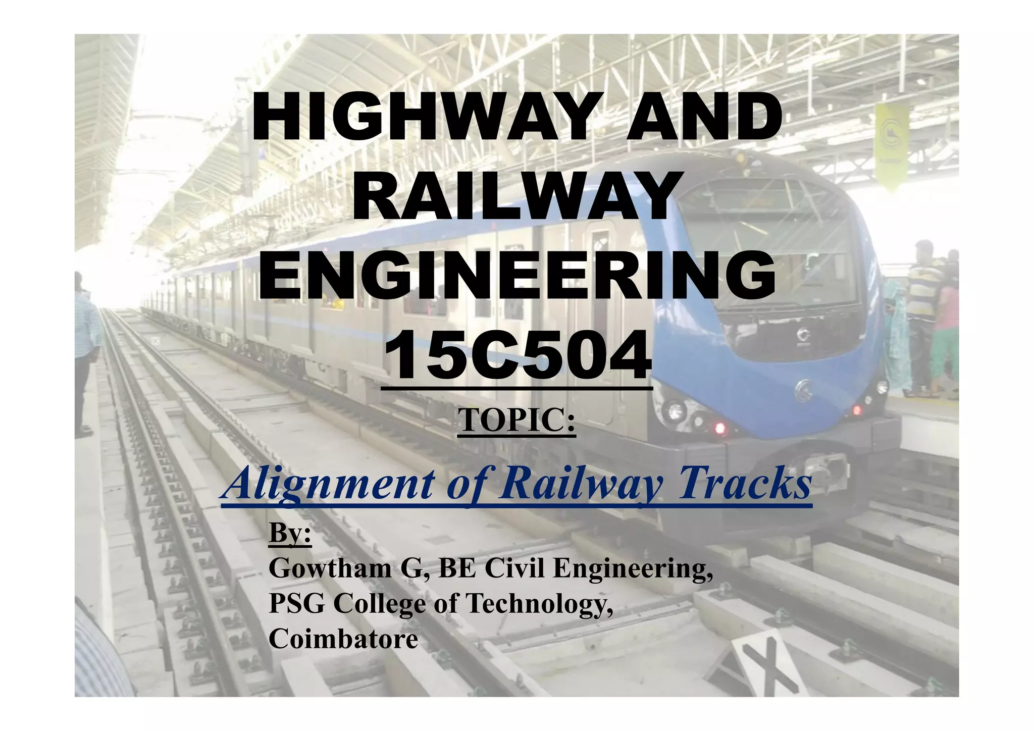 Alignment of railway tracks | PDF