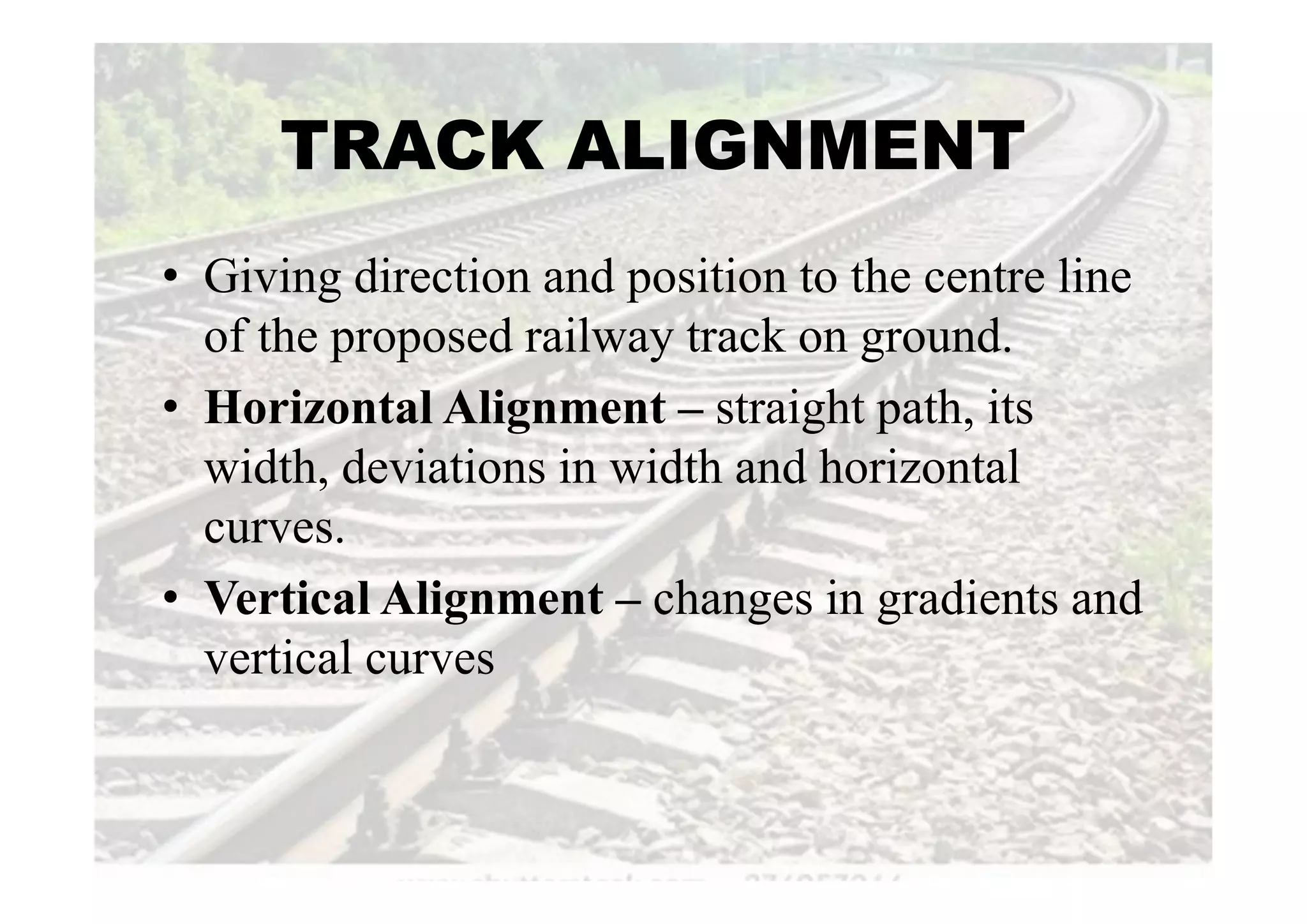 Alignment of railway tracks | PDF