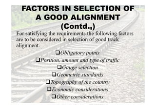 Alignment of railway tracks | PDF