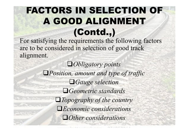 Alignment of railway tracks | PDF