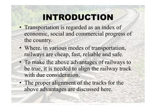 Alignment of railway tracks | PDF
