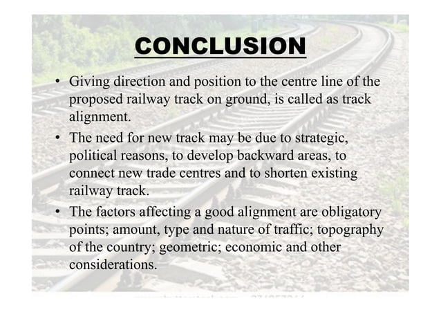Alignment of railway tracks | PDF