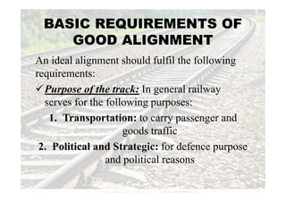 Alignment of railway tracks | PDF