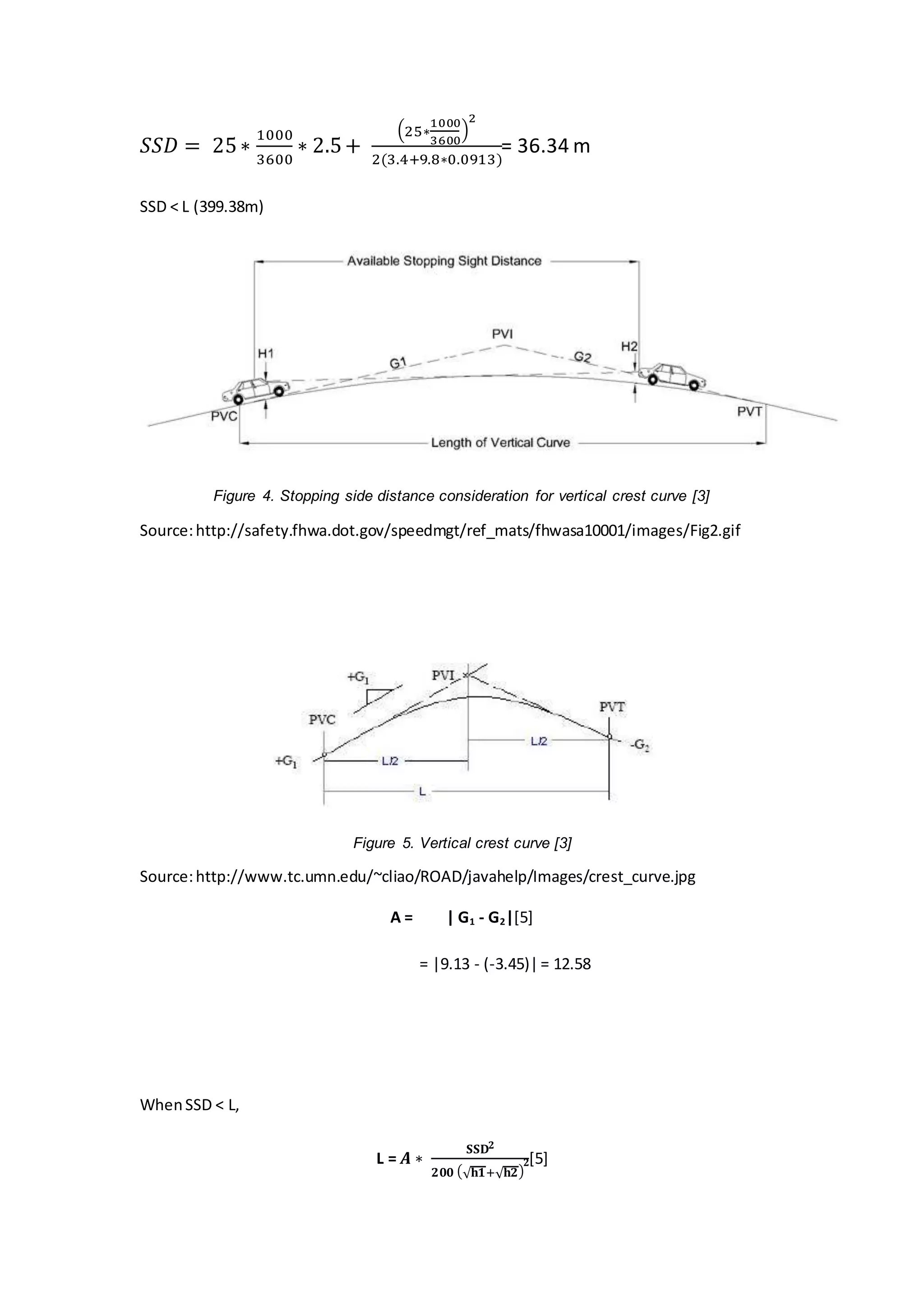 Highway design calculations (3) | PDF