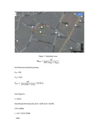 Highway design calculations (3) | DOCX