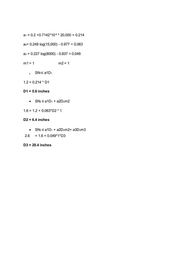 Highway designing calculations | DOCX | Physics | Science
