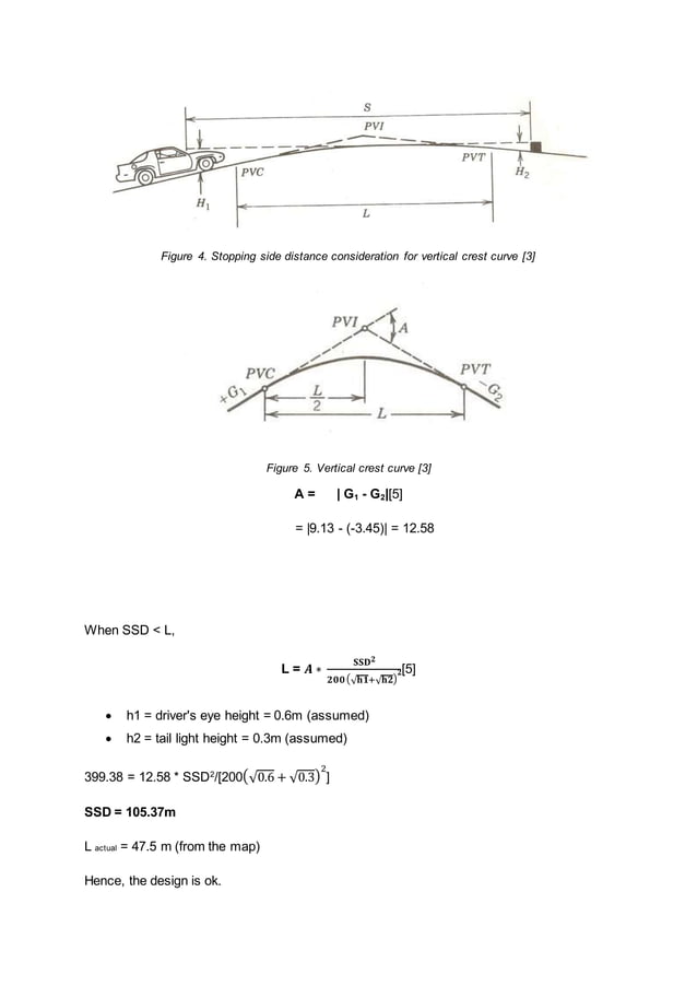 Highway designing calculations | DOCX | Physics | Science