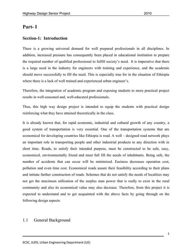 Highway design raport(final) (group 2) | DOC