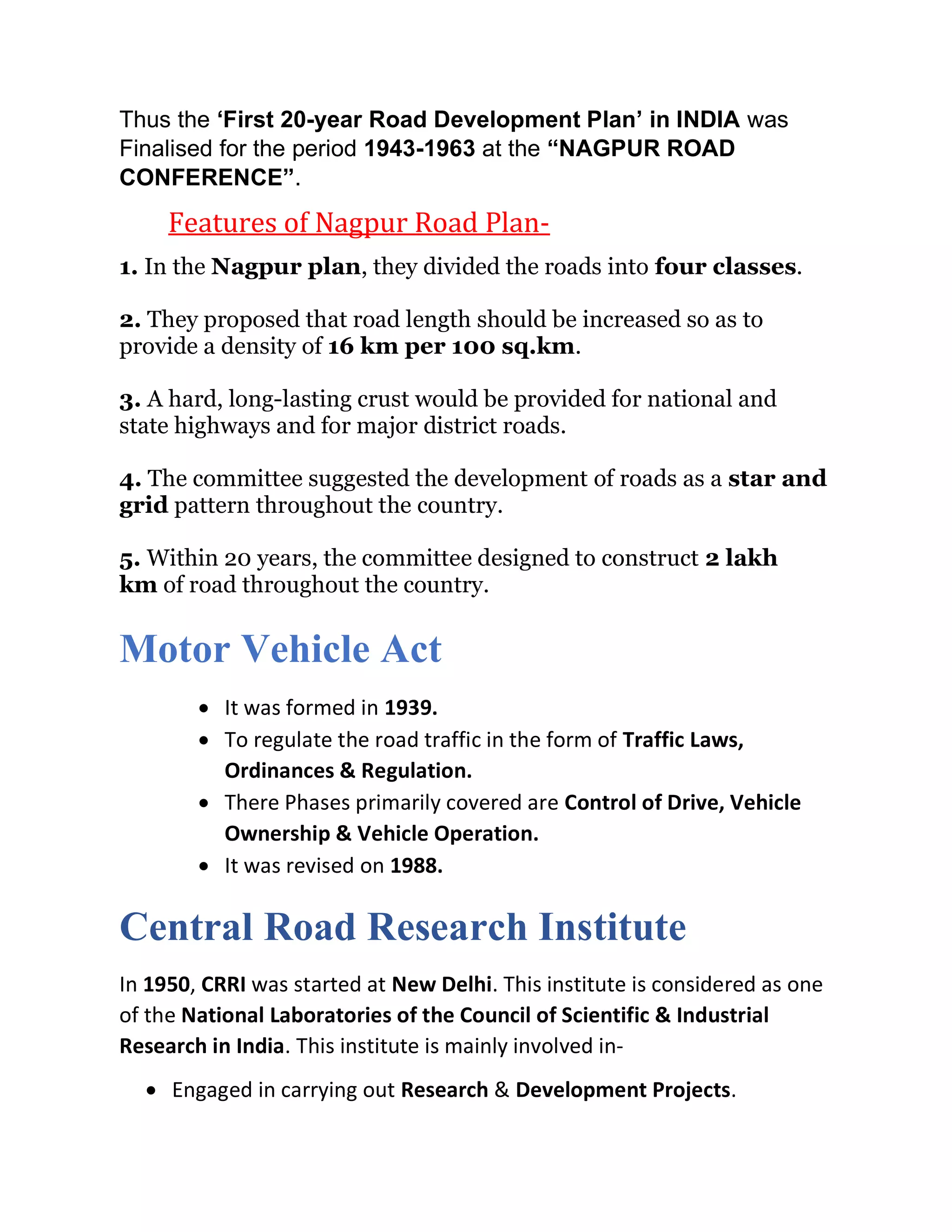 Highway Development & Planning | PDF