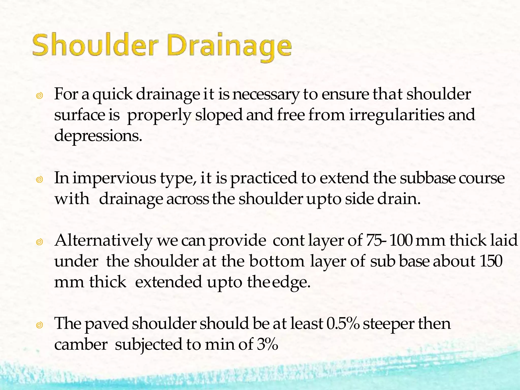 Highway drainage | PPTX