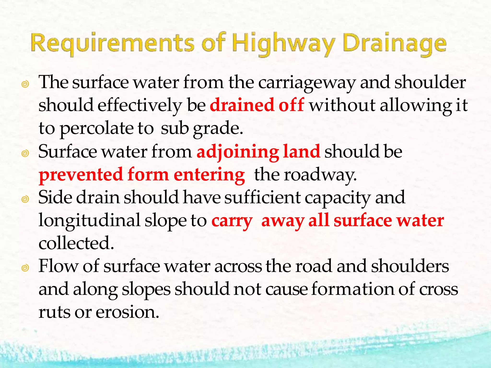 Highway drainage | PPTX