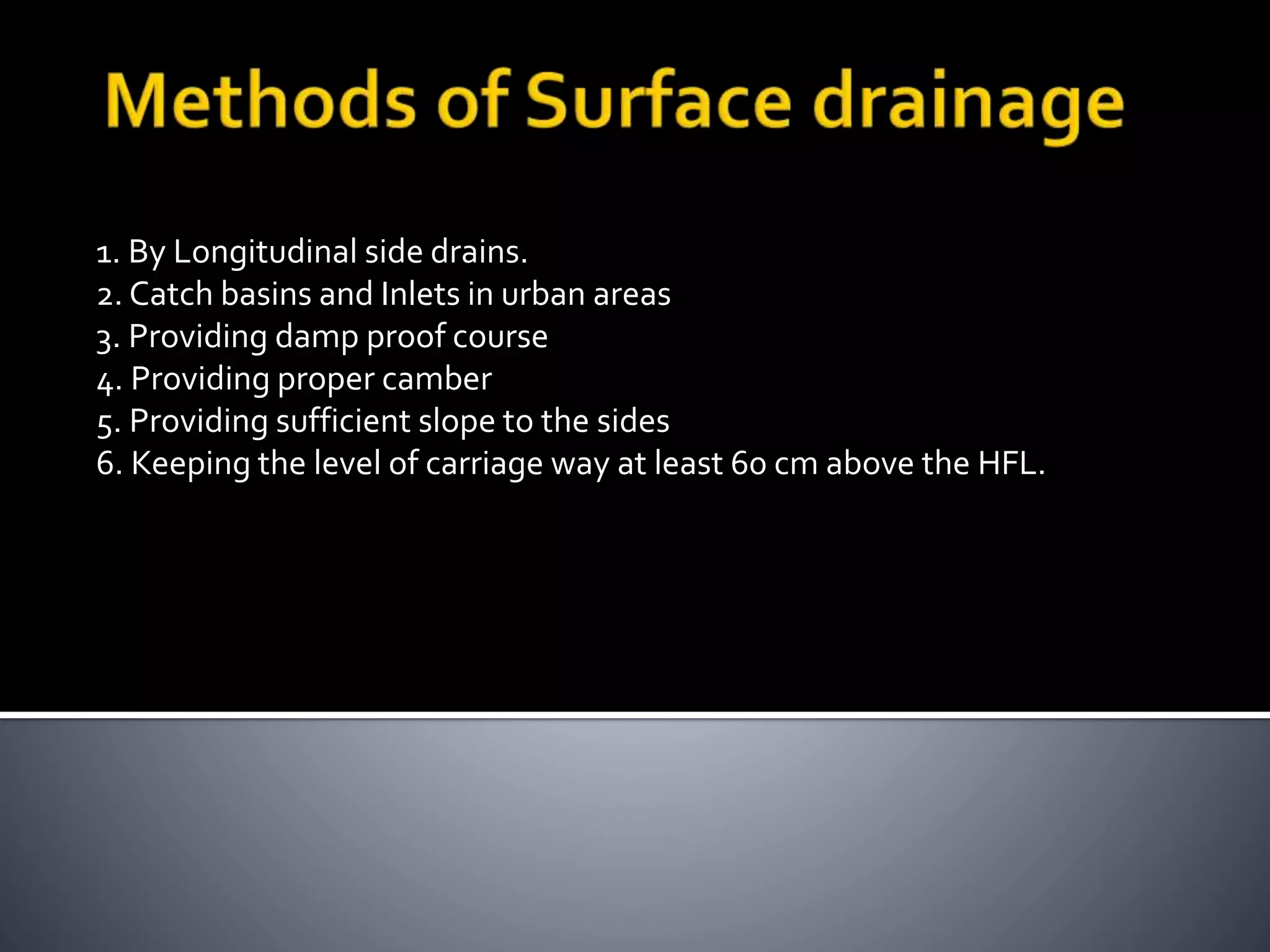 Highway Drainage (Highway Engineering) | PPTX