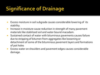 Highway Drainage (Highway Engineering) | PPTX
