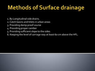 Highway Drainage (Highway Engineering) | PPTX