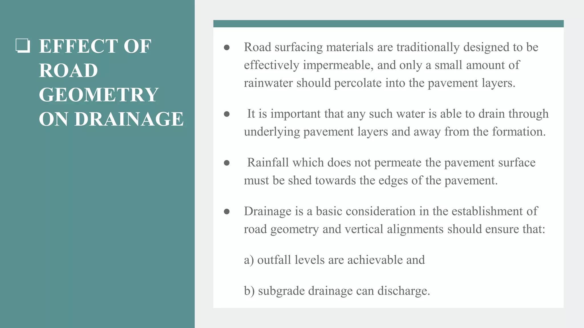 Highway drainage system | PPTX