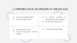 Highway drainage system | PPTX