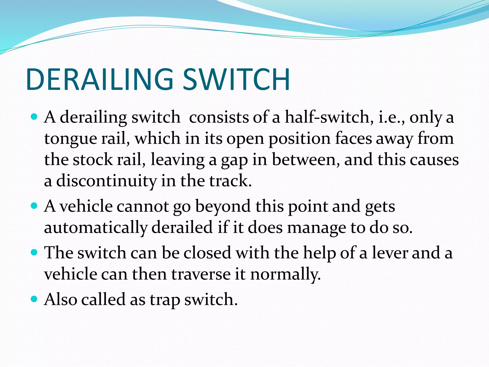 equipments at railway station | PPTX