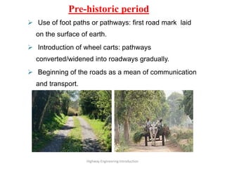 Highway Engineering Introduction: Lecture 1 | PPTX