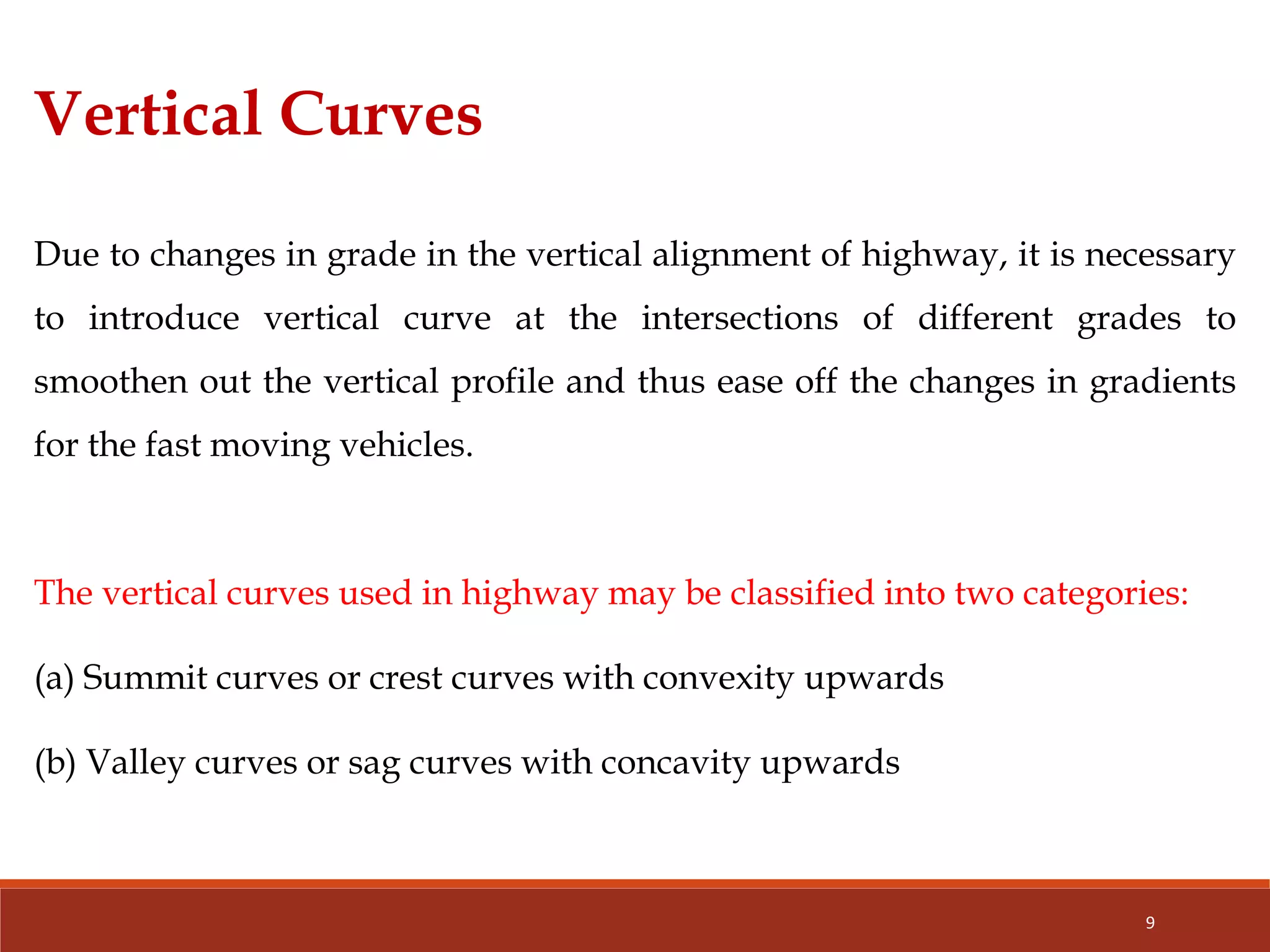 Highway Vertical Alignment | PPTX