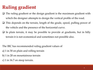 Highway Vertical Alignment | PPTX