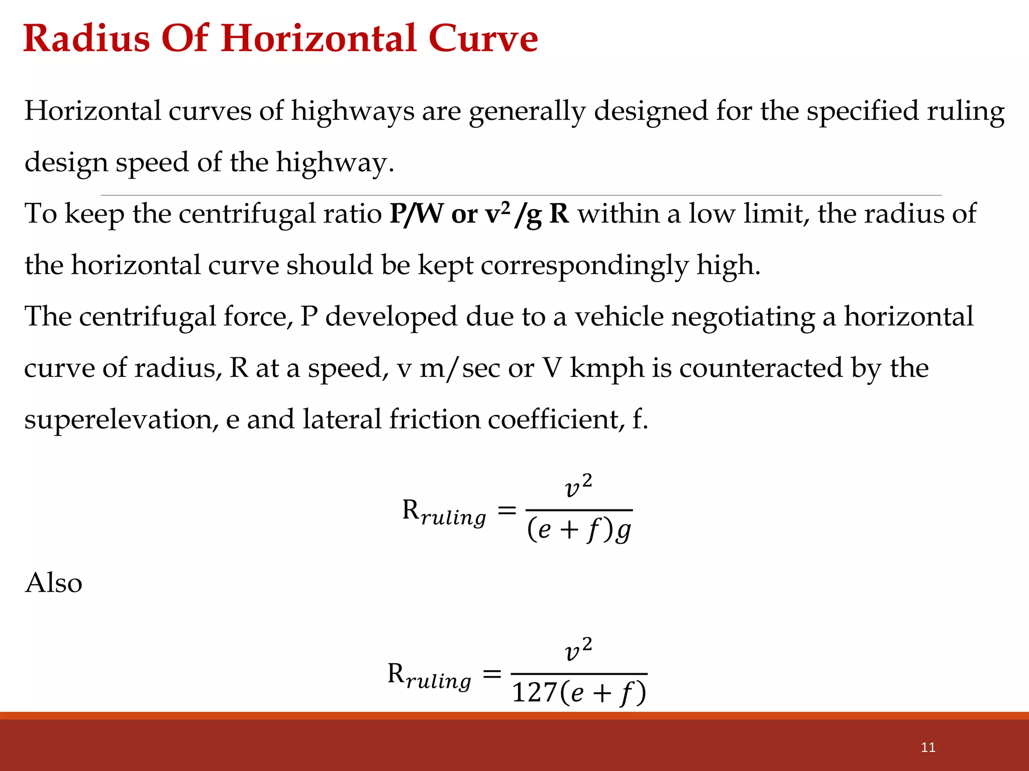 Highway Horizontal Alignment | PPTX