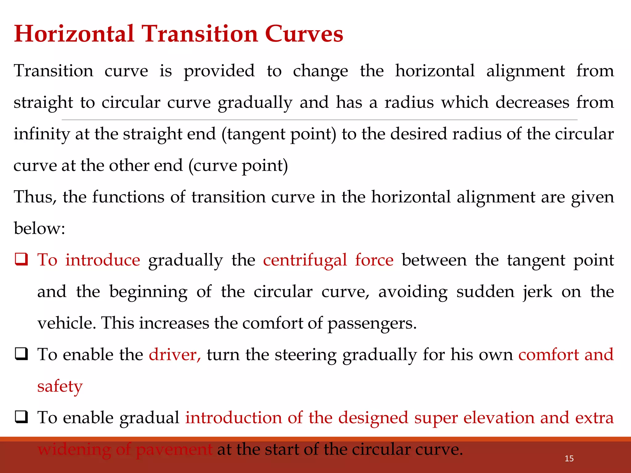 Highway Horizontal Alignment | PPTX