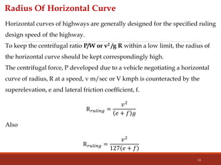 Highway Horizontal Alignment | PPTX