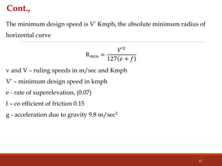 Highway Horizontal Alignment | PPTX